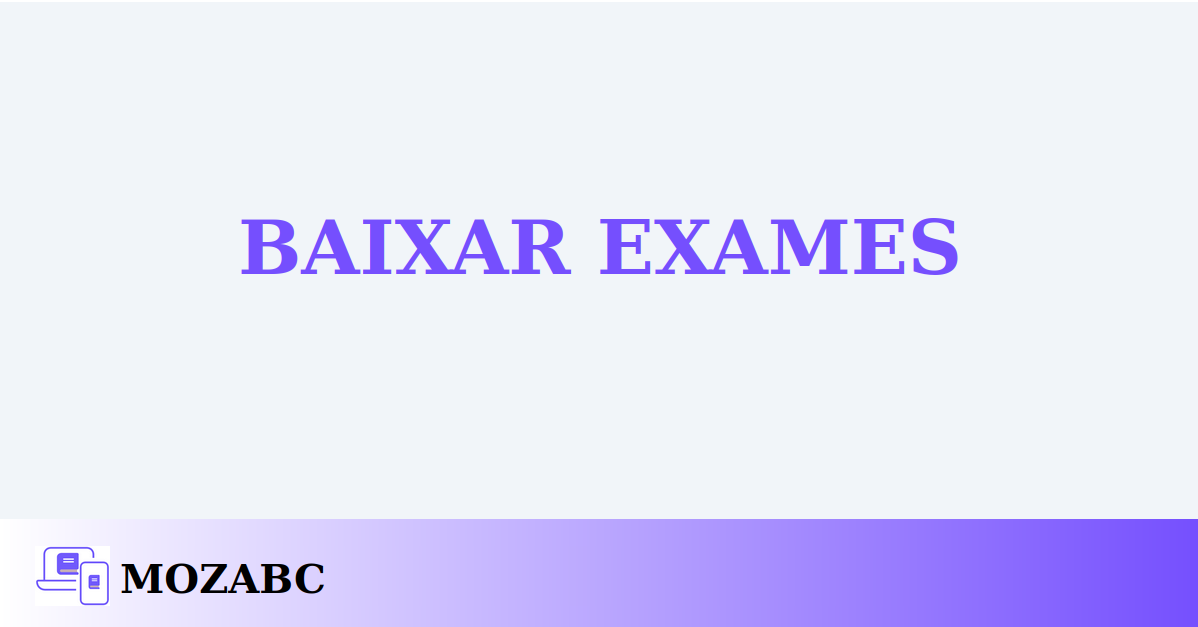 Exame Época Única Filosofia 12ª 2023 - UEM - MOZABC